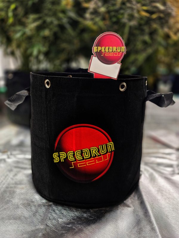 Speedrun Logo Fabric Pots - Speedrun Seeds
